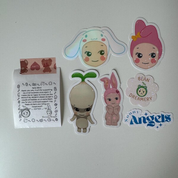 Sprout Sonny Angel Sticker (menacing) - Glossy Vinyl Waterproof Sticker ...