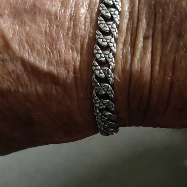 Sterling Silver Rope Chain Bracelet, Real Silver Rope Bracelet ...