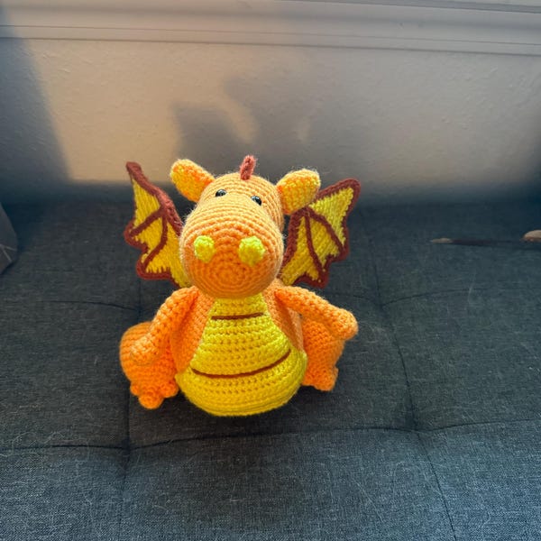 Yoki the Dragon Amigurumi Crochet Pattern - Etsy