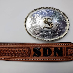 Basket Stamp Belt With Brand or Initials - Etsy