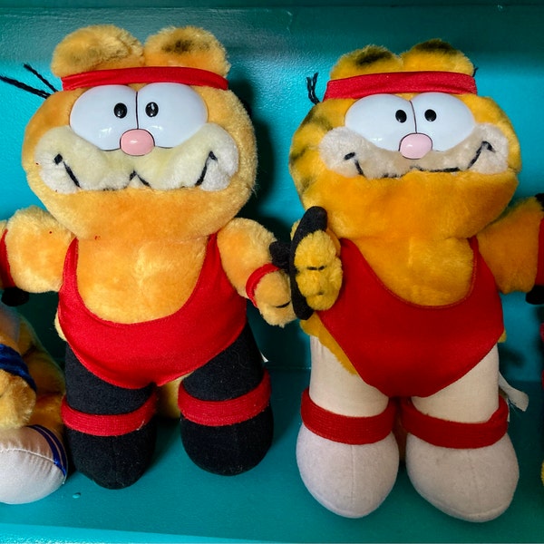 Garfield Miss You With Heart Cat Vintage Retro Soft Plush Toy Made by ...