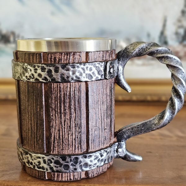 Stainless Steel Beer Tankard - 20 Oz Tavern Style Mug for Hot or Cold ...