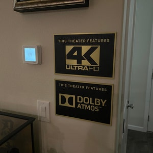 Dolby Vision Atmos Home Movie Theater Sign - Etsy