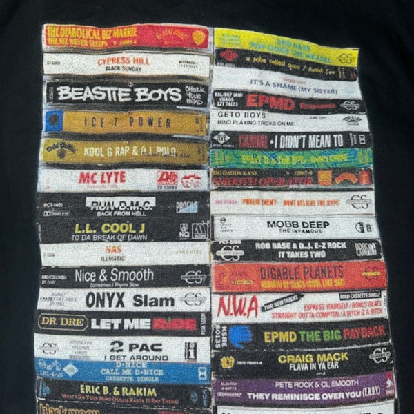 90s Tumbler Wrap - 90s Golden Age Hip Hop Cassette 2pac Biggie Nas ...