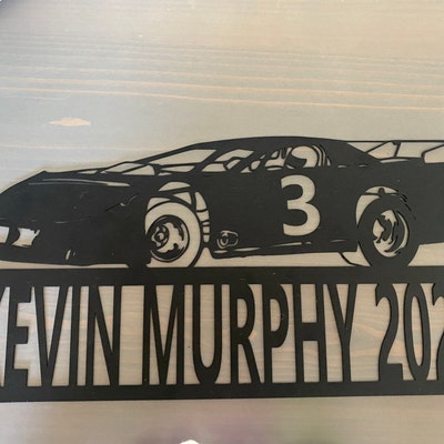 Race Car Custom Name Metal Sign, Race Car Sign, Dirt Track Racing Sign ...