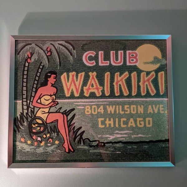 Burlesque POSTER Pink Pussycat Matchbook Hollywood Strip Tease Club ...