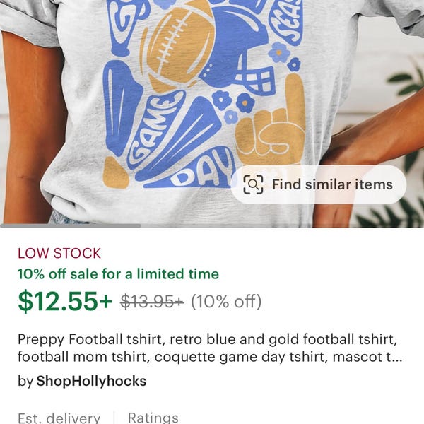 Preppy Football Tshirt, Retro Purple and Gold Football Tshirt, Football ...