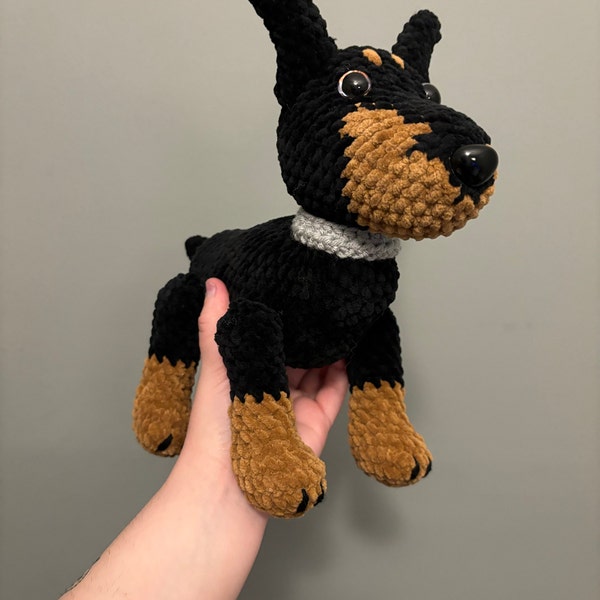 Doberman Crochet Pattern, Amigurumi Puppy Pattern, Crochet Dog Pattern ...