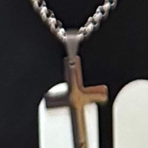 Personalized Cross Necklace for Boys • Custom Cross Necklace • Kids ...