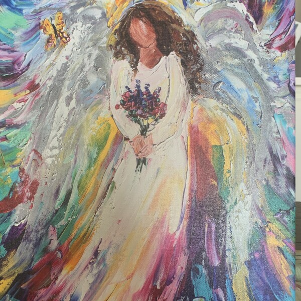 Welcoming Angel Print on Watercolor Paper, Made From Image of Past ...