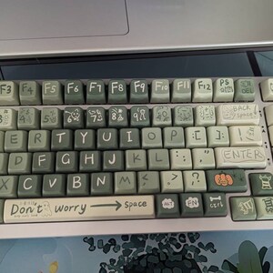 127pcs Mint Green Keycaps Set Matcha Keycaps Set PBT Keycap - Etsy