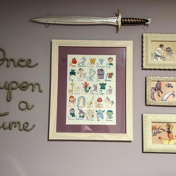 Magical Fairytale ABC Print- Magic Alphabet- Nursery Wall Art- Cool ...