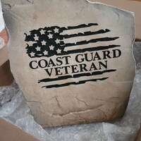 Monogram Last Name Rock Engraved Stone Personalized - Etsy Canada