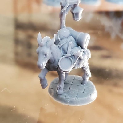 Dnd Pack Mule Mini Tabletop RPG Miniature D&D Figurines Pathfinder ...