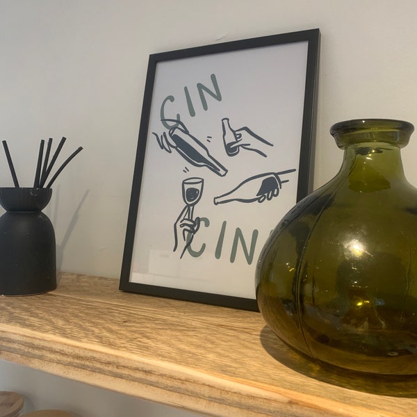 Trendy Cin Cin Poster, Ink Bleed Style, Cheers Print, Green Print, Wine ... Trendy Cin Cin Poster, Ink Bleed Style, Cheers Print, Green Print, Wine ...