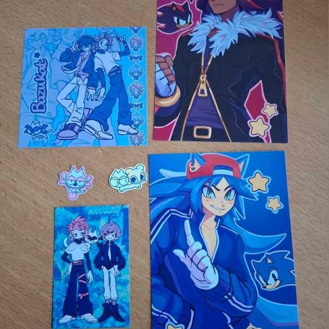 Sonic and Shadow Gijinka Postcards Prints - Etsy Sonic and Shadow Gijinka Postcards Prints - Etsy