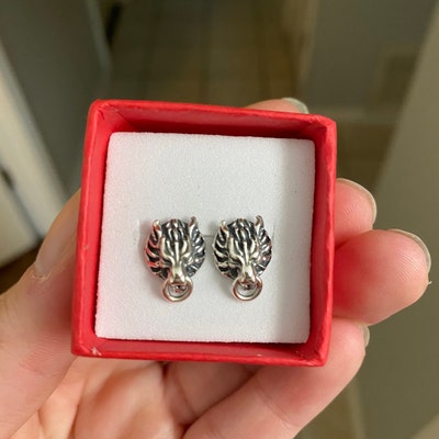 Final Fantasy X Tidus Earrings in Sterling Silver, Final Fantasy X Stud ...
