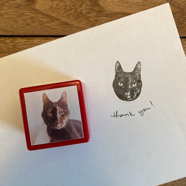 Custom Pet Portrait Stamp, Custom Cat Dog Bird Parrot Rabbit ...