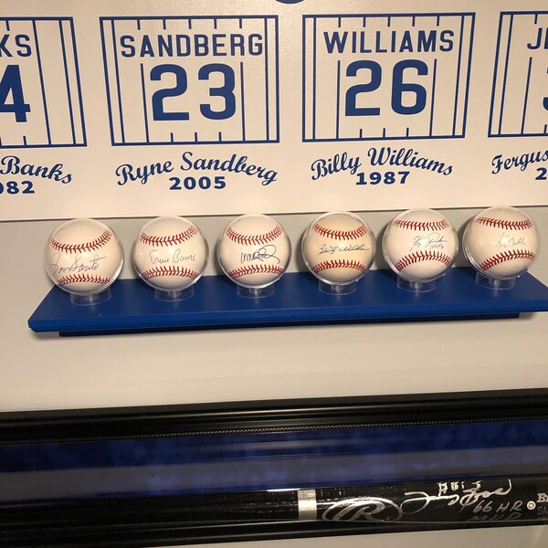 10 Mini Baseball Bat Display Holder Rack – Wall Mount – Holds 10 Mini ...