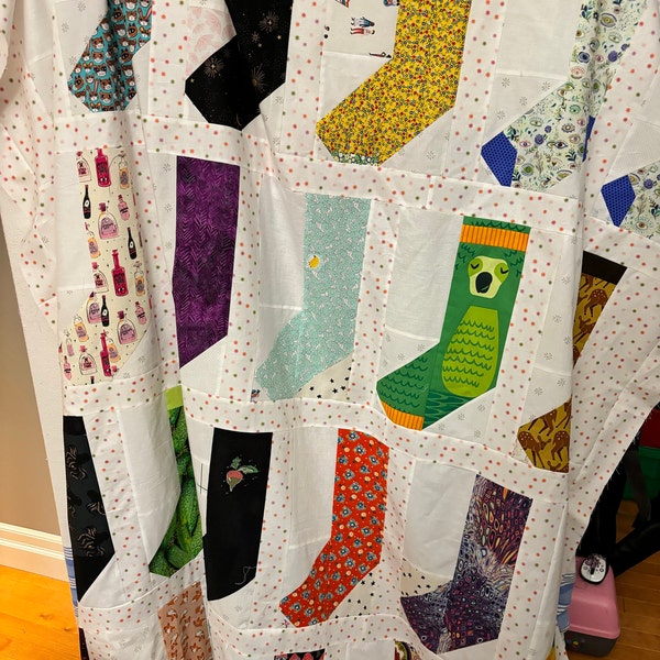 The Sock Quilt || PDF Quilt Pattern || Modern Easy Quilt Design - Etsy