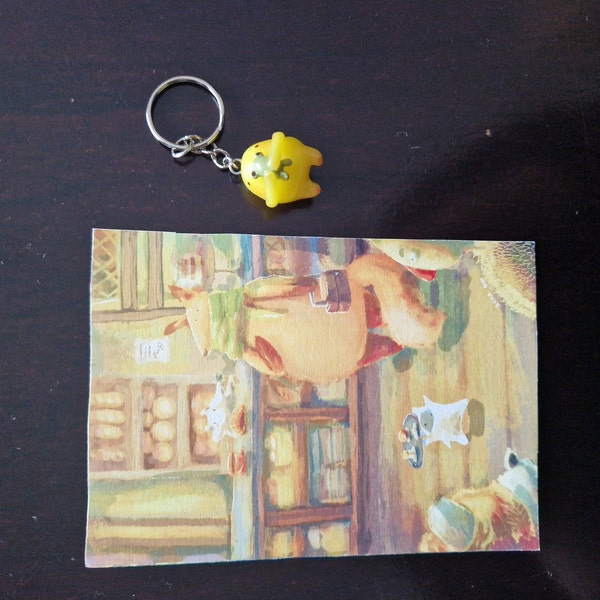 Cute Blueberry Cute Polymer Clay Keychain Blue Berry - Etsy