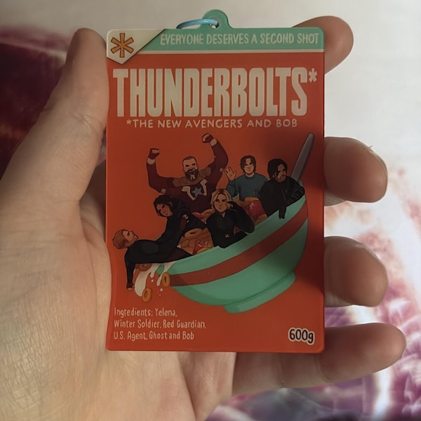 Thunderbolts Cereal Box Shaker Keychain - Etsy