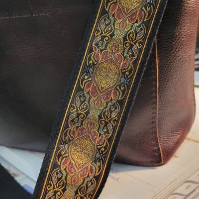 Embroidered Ribbon Crossbody Strap Vintage Style Woven Bag Strap Retro ...