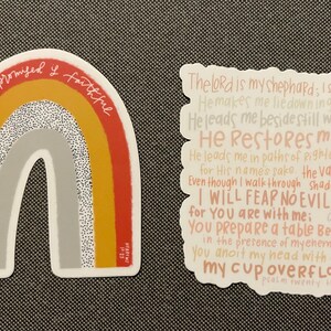 Psalm 23 Sticker Christian Stickers Religious Faith Decals - Etsy
