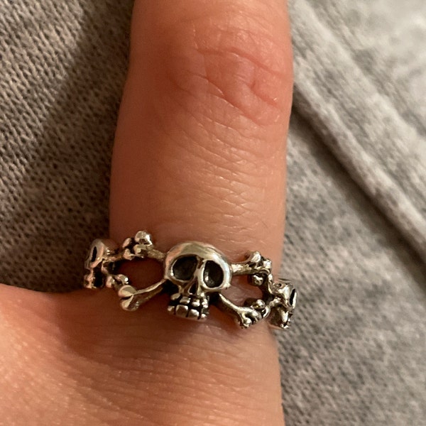 Silver Mushroom Ring Size 2, Cottagecore Ring Size 2 - Etsy