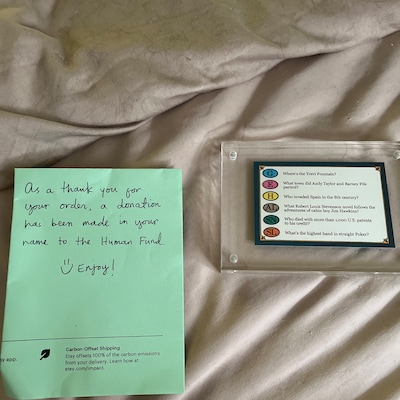 Moops Misprint Card From Seinfeld Season 4, Episode 7: the Bubble Boy ...