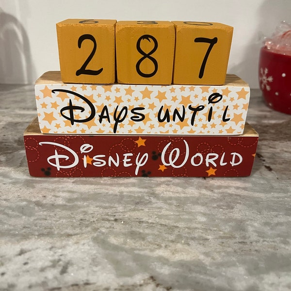 Disney Countdown, Disney World Countdown, Disneyland, Countdown Blocks ...