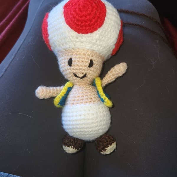 CROCHET PATTERN - Toad Super Mario Bros - PDF File- English, French - Etsy
