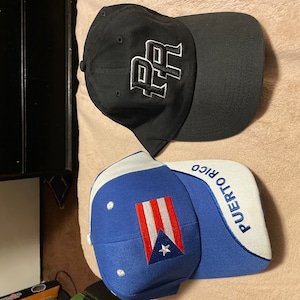 Puerto Rico PR Upside Down Hat Flag Flat 3D Embroidery - Etsy