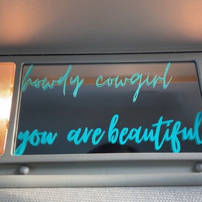 Western Mirror Sticker - Etsy