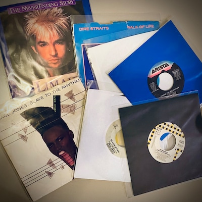 Vintage Jukebox Record Labels / Title Strips Mixed Lot of 100 From 70's ...