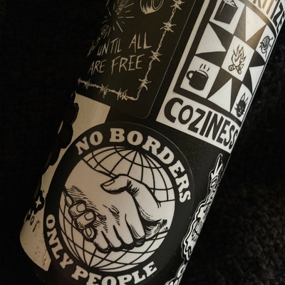No Borders Only People Sticker Protest Vinyl Decal Abolish Ice - Etsy