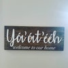Yaateeh Welcome to Our Home Wood Sign Navajo Wood Sign Native Home ...