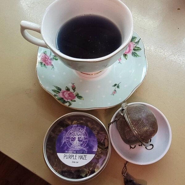 Purple Haze Tea - Organic Loose Leaf Tea. Deep Relaxation, Dreaming ...