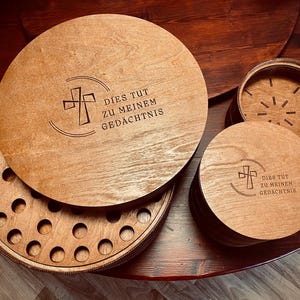 Handcrafted Communion Tray & Cover. Room for 31 Cups, Communion ...