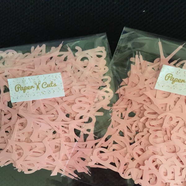 Personalized Paris Confetti in You Choice of Hot Pink or Lavender ...