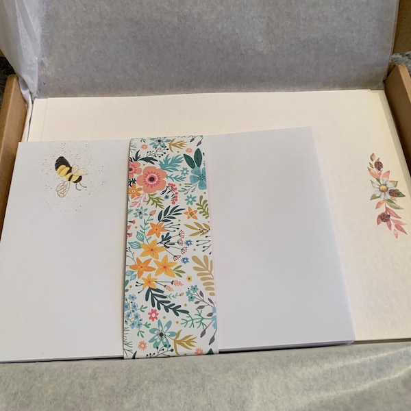 45 Piece Writing Set, Bees, Butterflies and Ladybirds, Letter Writing ...