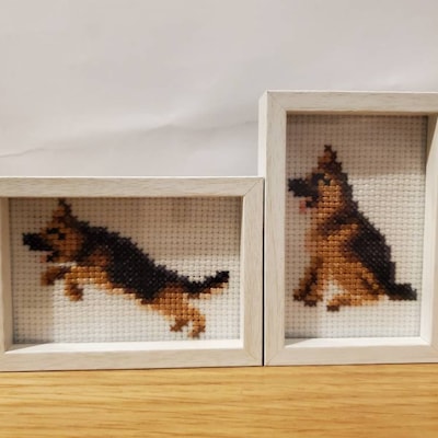 German Shepherd Cross Stitch Pattern PDF Bundle Set of 4 German ...
