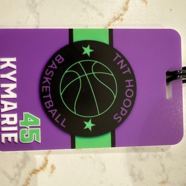 Customized Sport Bag Tag for Teams - Single Sided or Double Sided - 4 ...