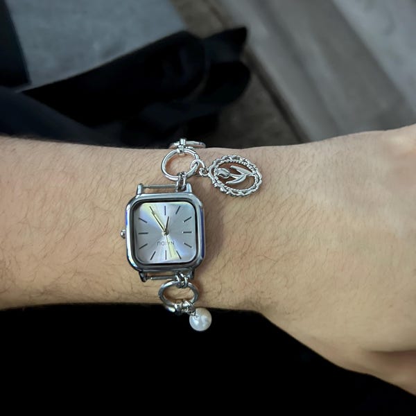 Colorful Watch Bag Strap,13 Clocks Metal Bag Chain,y2k Niche Watch ...