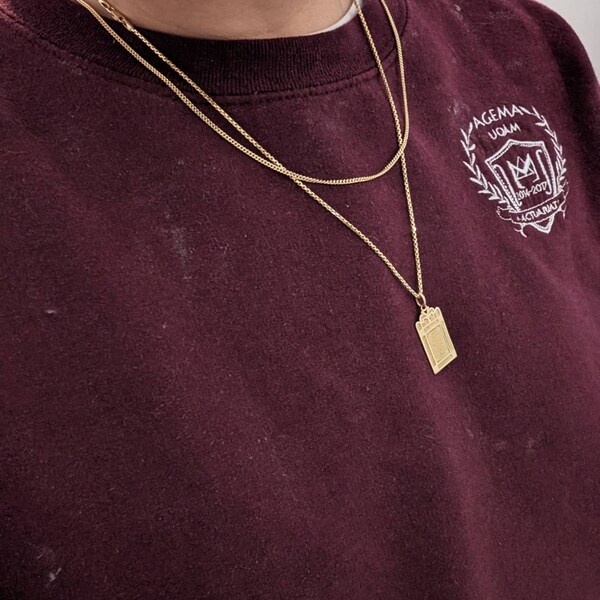 14K Solid Gold Byzantine Chain Necklace: 3mm or 5mm Thickness - Etsy