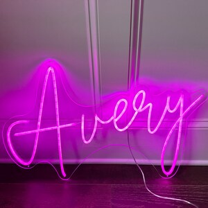 Family Name Neon Sign Neon Name Sign Wedding Backdrop Wedding Decor ...