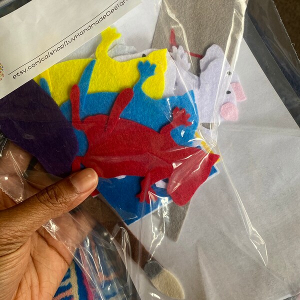 Mouse Paint Felt Board Story Set/flannel Board/preschool/creative Play ...