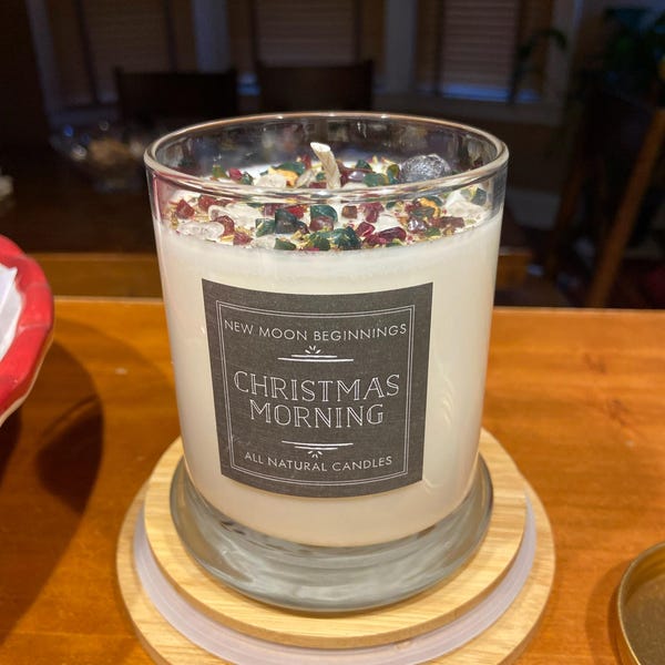 Christmas Morning Candles - Holiday Crystal Candle - Christmas Candle ...