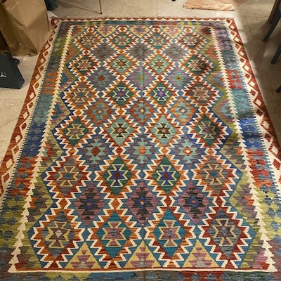 4x3 Gorgeous Turkish Mamluk Area Rug/ Afghan Handmade Plush Wool Rug ...