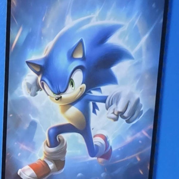 Sonic the Hedgehog Poster, Sonic Video Game Wall Art Print, Gamer Gifts ...